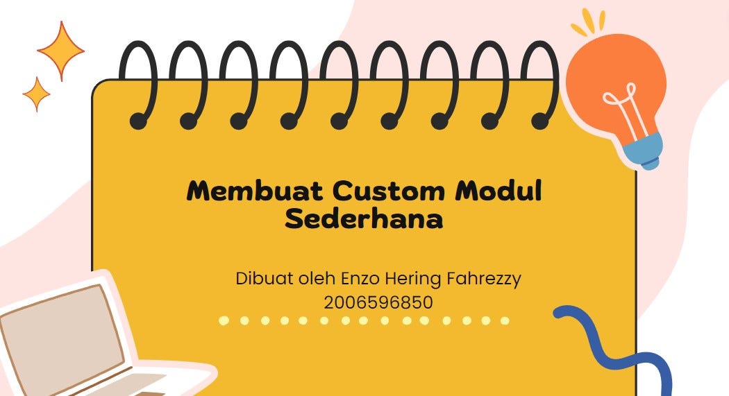 Membuat Modul Kustom Sederhana (Odoo 16) | by Enzo Hering Fahrezzy | Medium