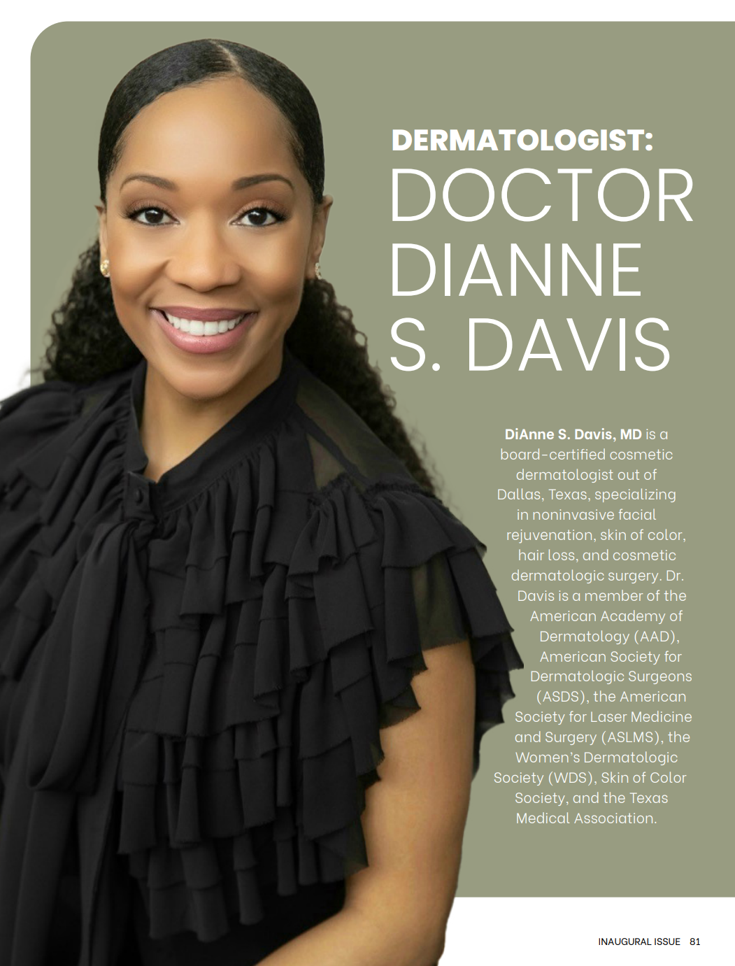 Dermatologist: Doctor DiAnne S. Davis | by Ask Us Beauty Magazine | Ask ...