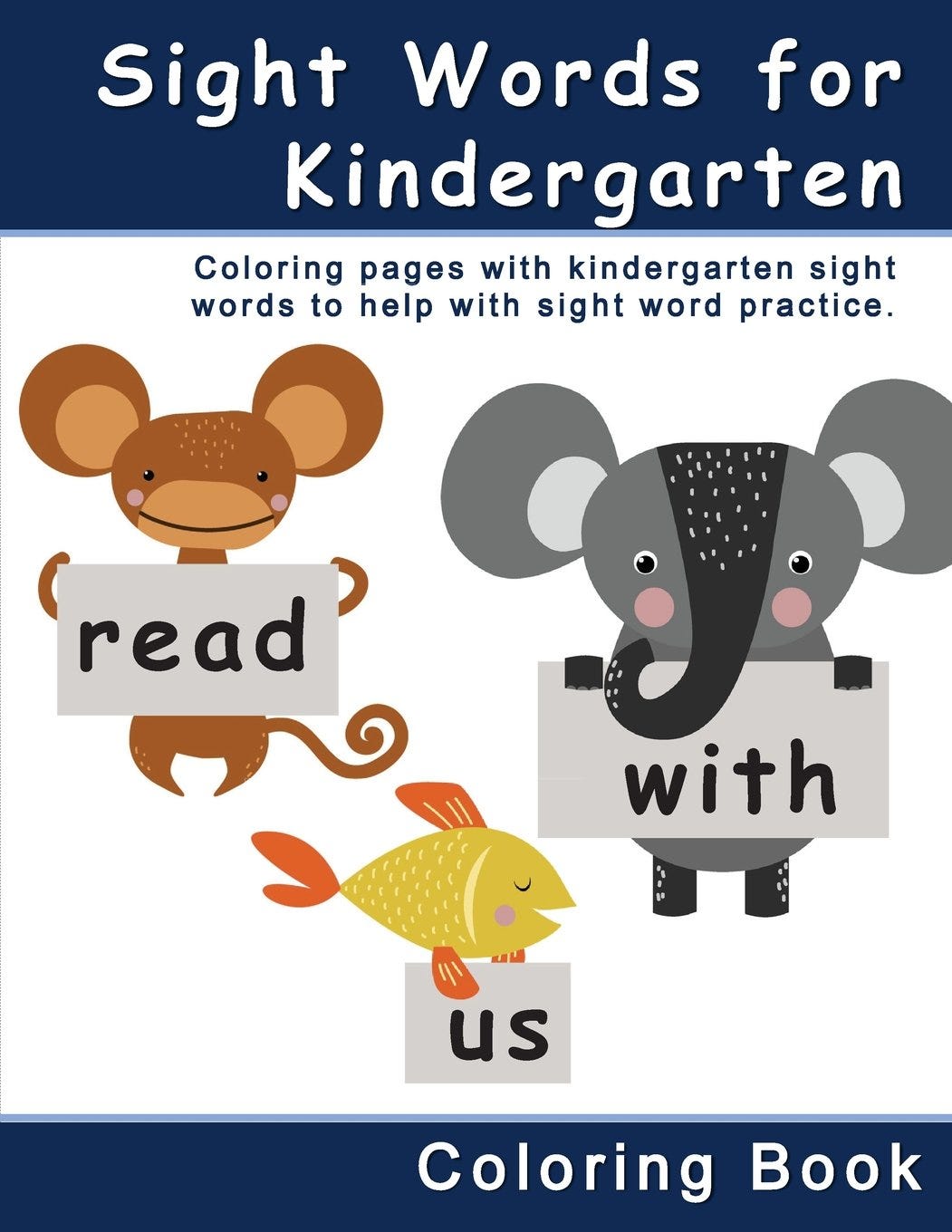 [READ][BEST]} Sight Words for Kindergarten Coloring Book: Coloring ...