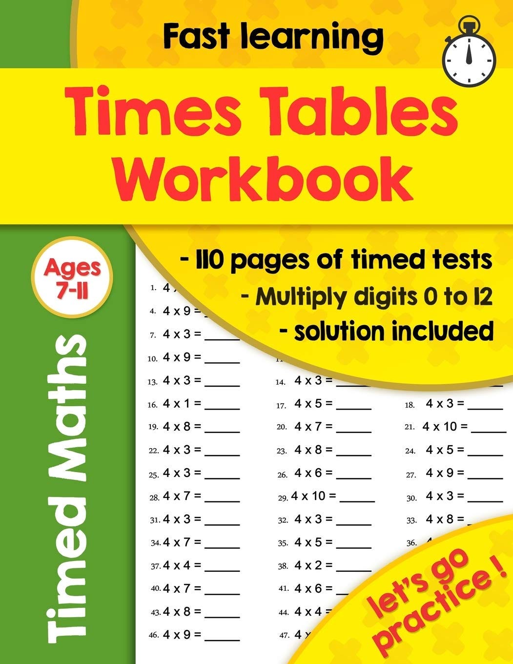 [EPUB[BEST]} Times Tables Workbook: Ideal for Home Learning — Timed ...