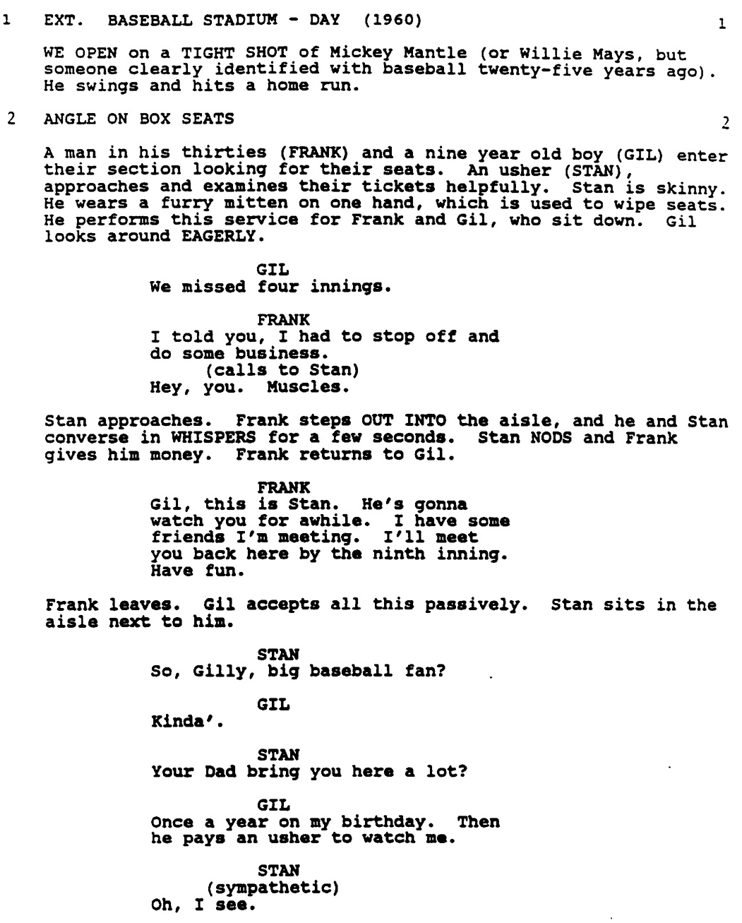Page One: “Parenthood” (1989). Screenplay by Lowell Ganz & Babaloo ...