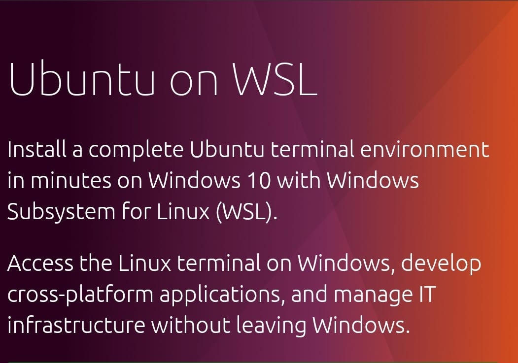 Windows Subsystem for Linux (WSL) on Windows 10 | by Jamshid Saidov ...
