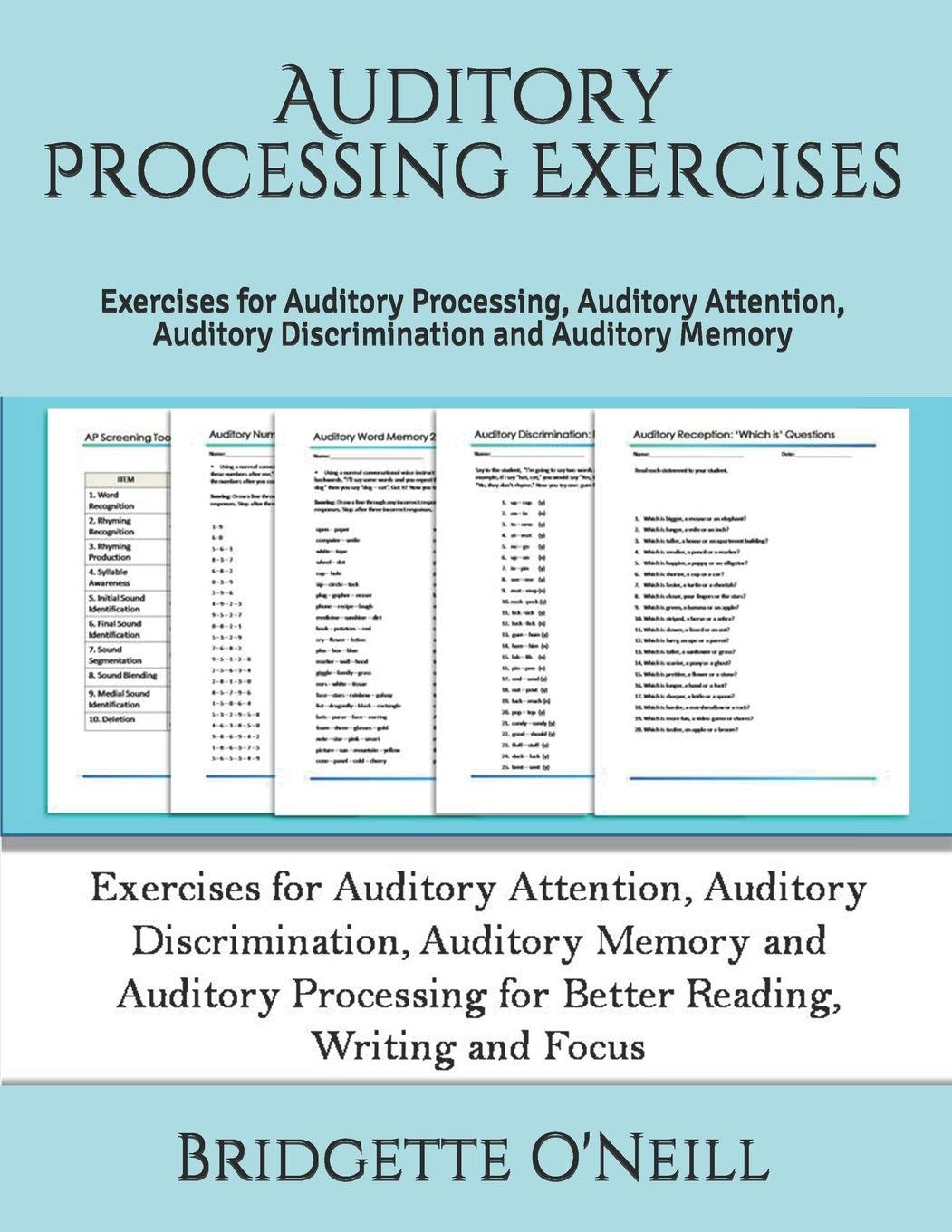 [READ][BEST]} Auditory Processing Exercises: Exercises for Auditory Processing, Auditory ...