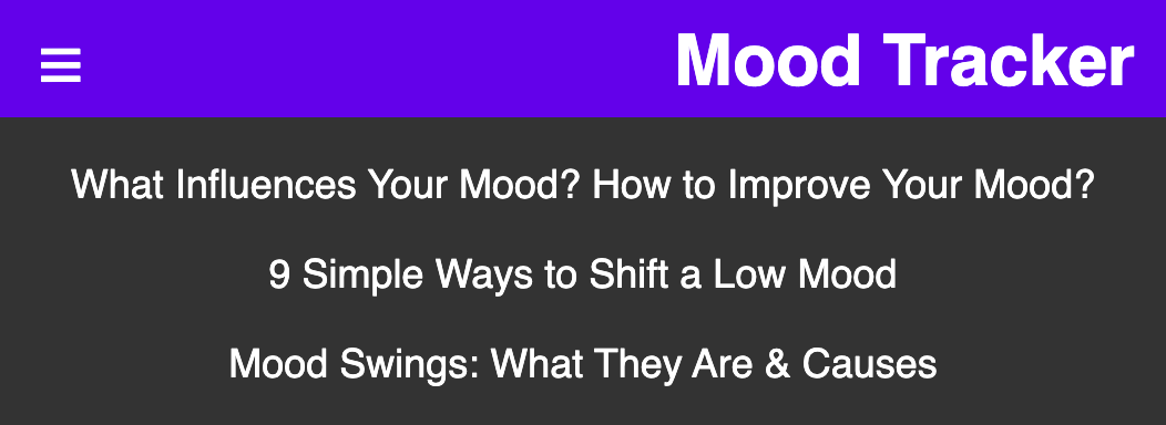 Mood Tracker Website. Advanced Web Development Final Project | by Megan ...