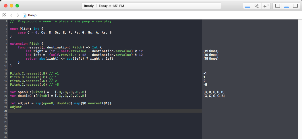 Simple Musical Pitch Values with Swift Enums | by Greg Cerveny | Medium