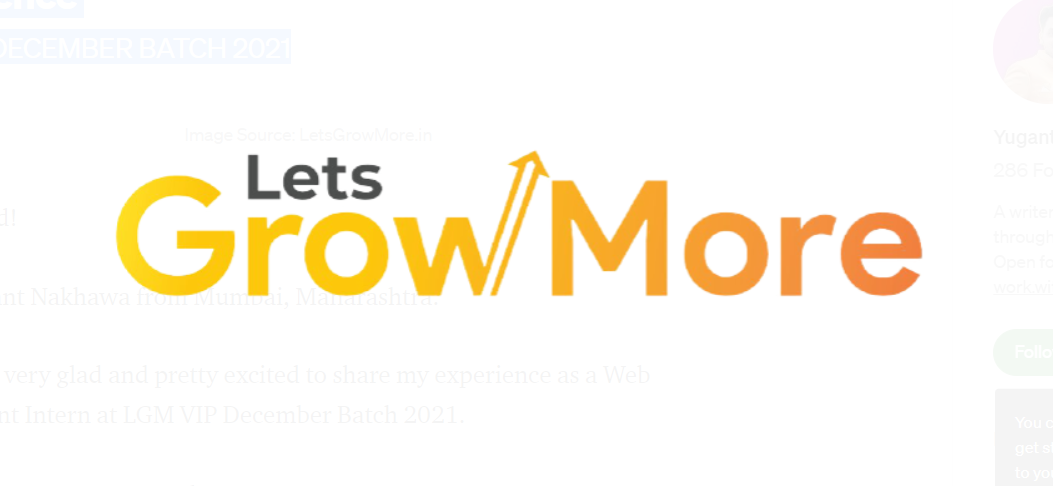 My LetsGrowMore (LGM) Virtual Internship Experience | by Gouthamamin | Medium