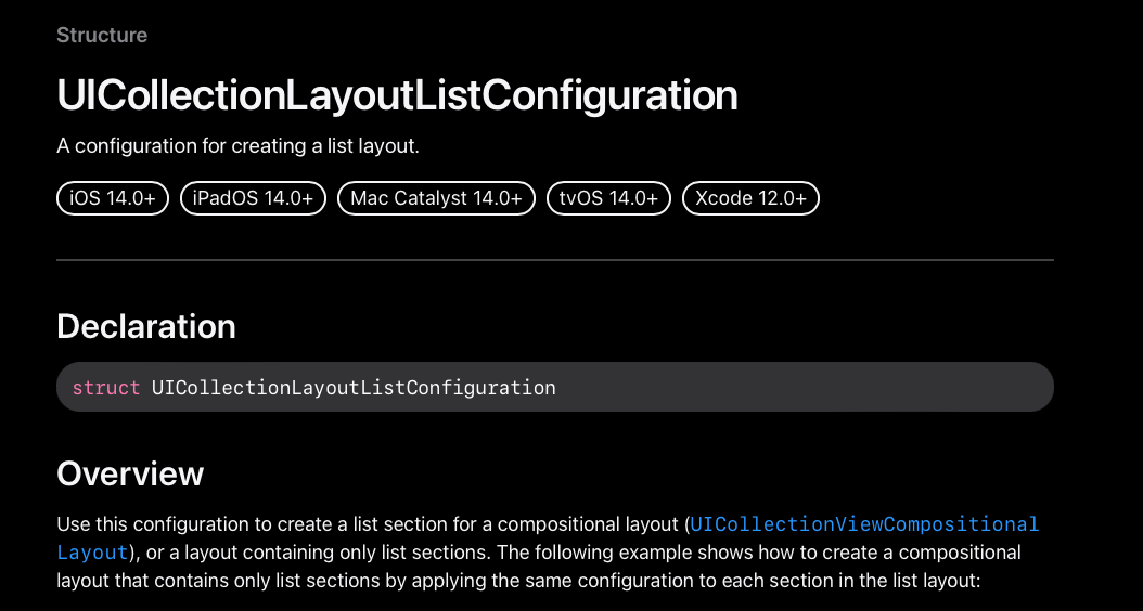 把 collection view 變成 table view 的形狀- UICollectionLayoutListConfiguration | by 彼得潘的 iOS App ...