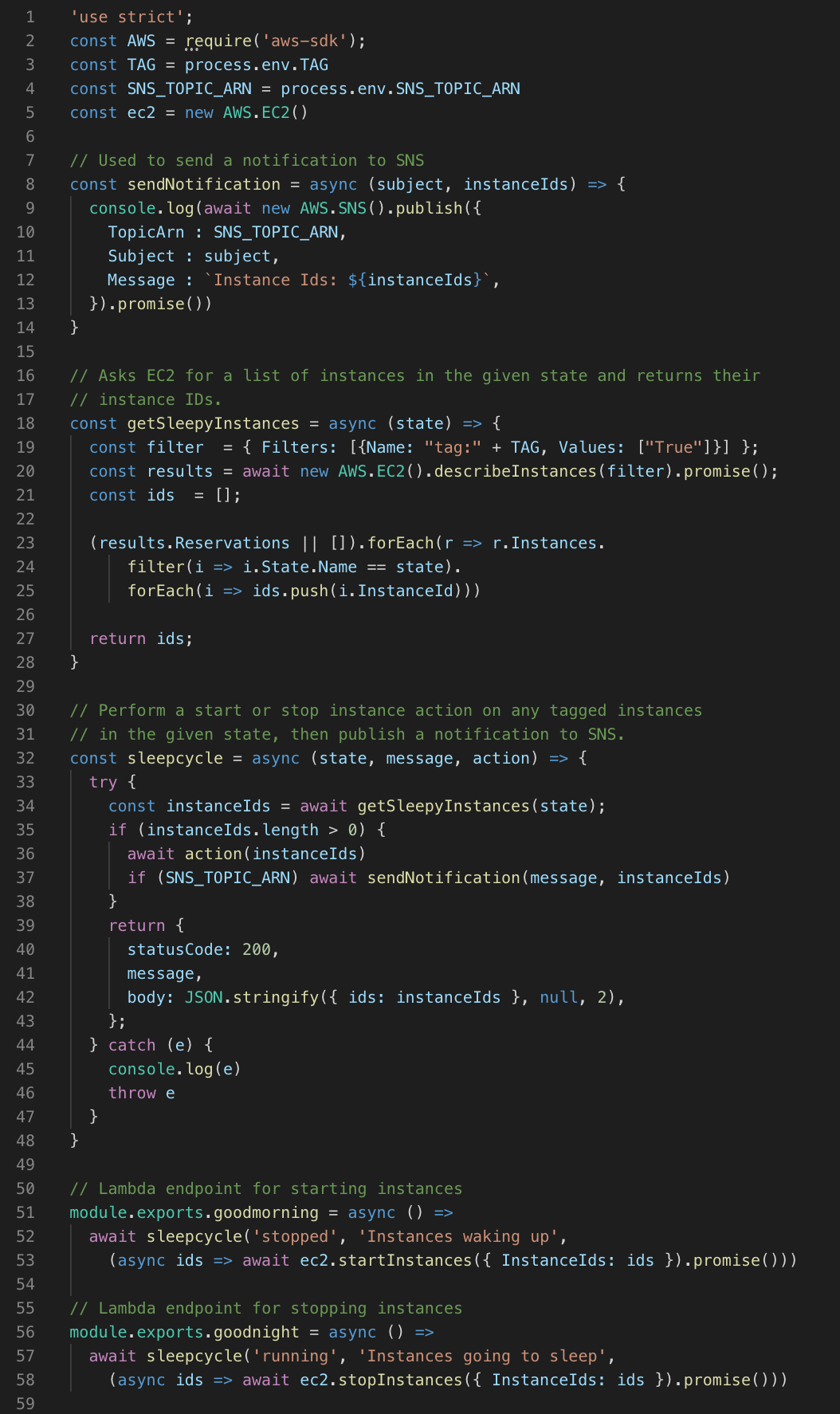 Using Lambdas to start/stop EC2 instances | by Dave MacDonald | Medium