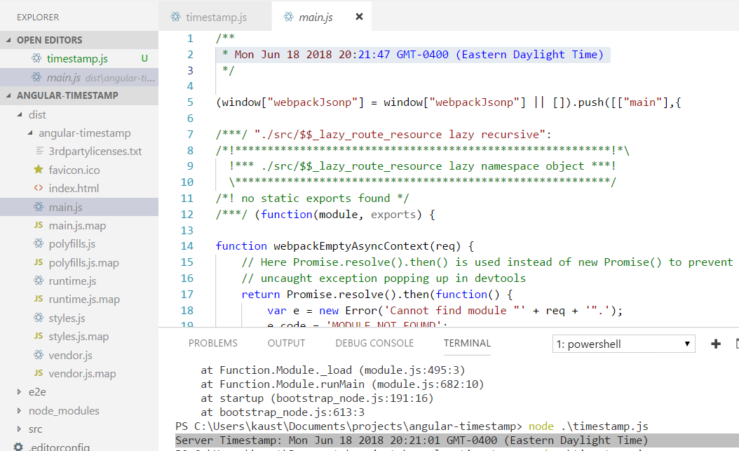 Inject Build Timestamp Into Angular Cli Build Output Files To Verify Deployments By Kaustubh