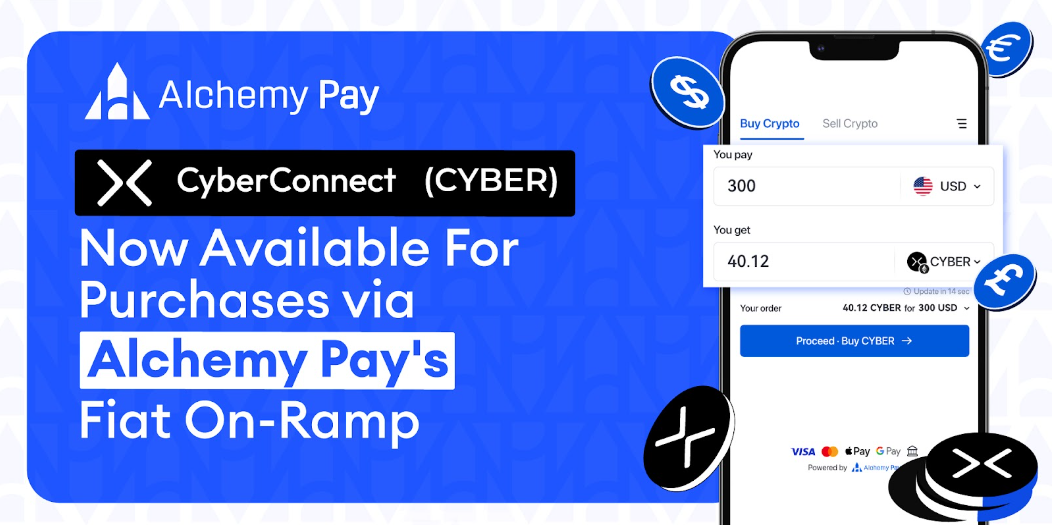 CyberConnect’s CYBER Now Accessible via Alchemy Pay’s On-Ramp for Easy ...