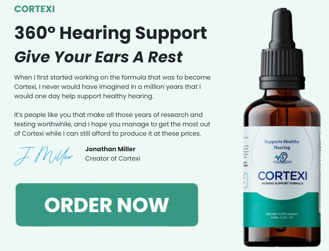 Cortexi Hearing Support Formula Reviews [Updated 2024] | by Cortexihearing | Mar, 2024 | Medium
