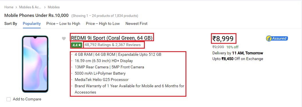 How to Web Scrape Flipkart using Python and Visualize the data in Power ...