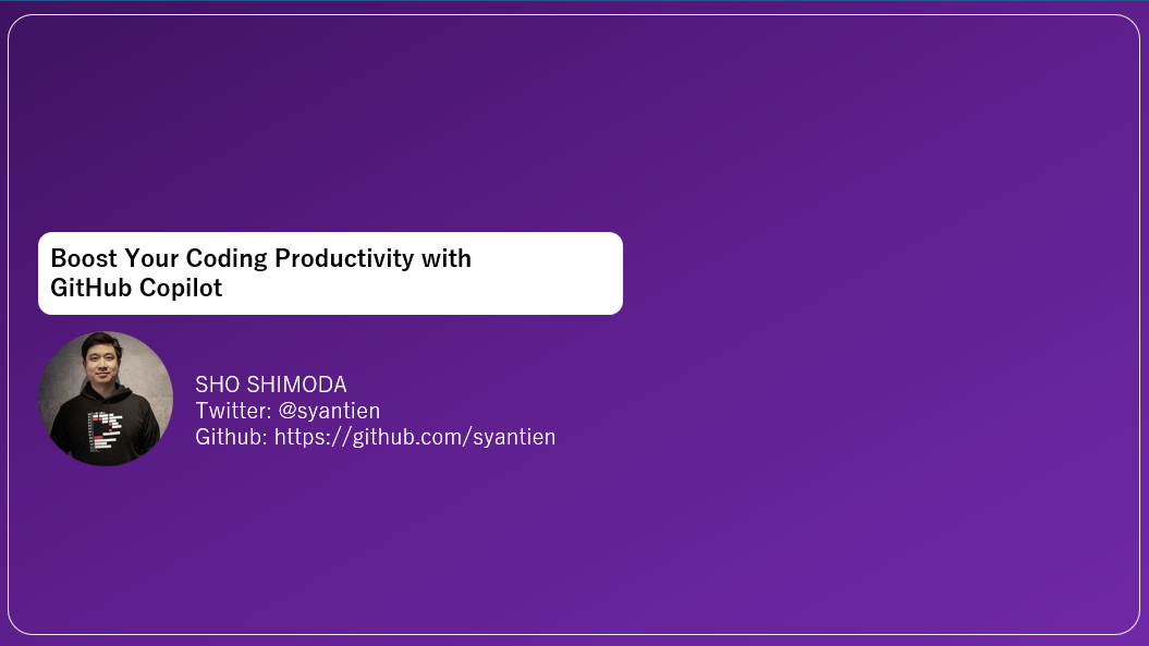Using Github Copilot to boost your coding productivity. | by Sho Shimoda | Medium