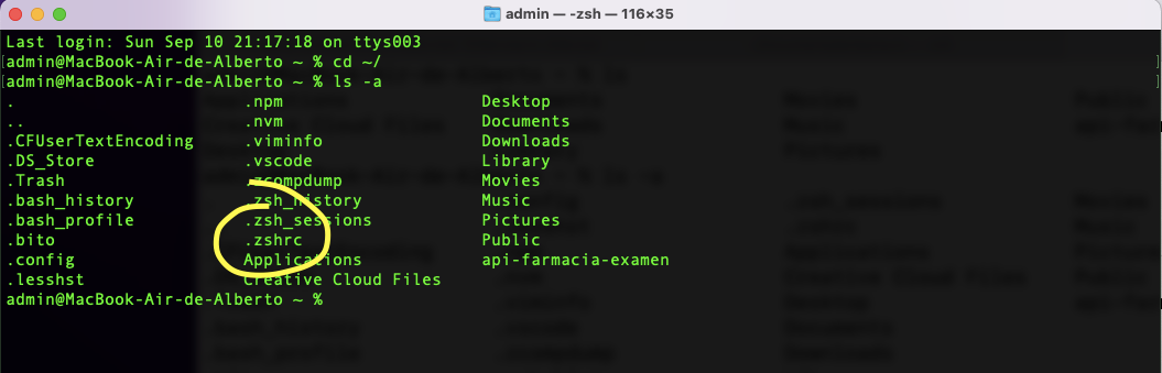 .profile y .zshrc: ¿Cuál usar y cuándo? | by Alberto Hernández Angel | Medium