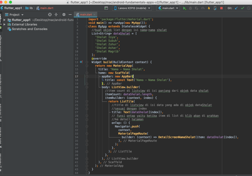Membuat Listview di Flutter part 2 | by Bas Bas | Medium