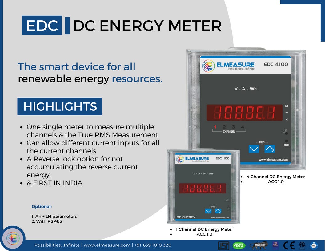DC Energy Meter — For all renewable energy resources. | by ElMeasure ...