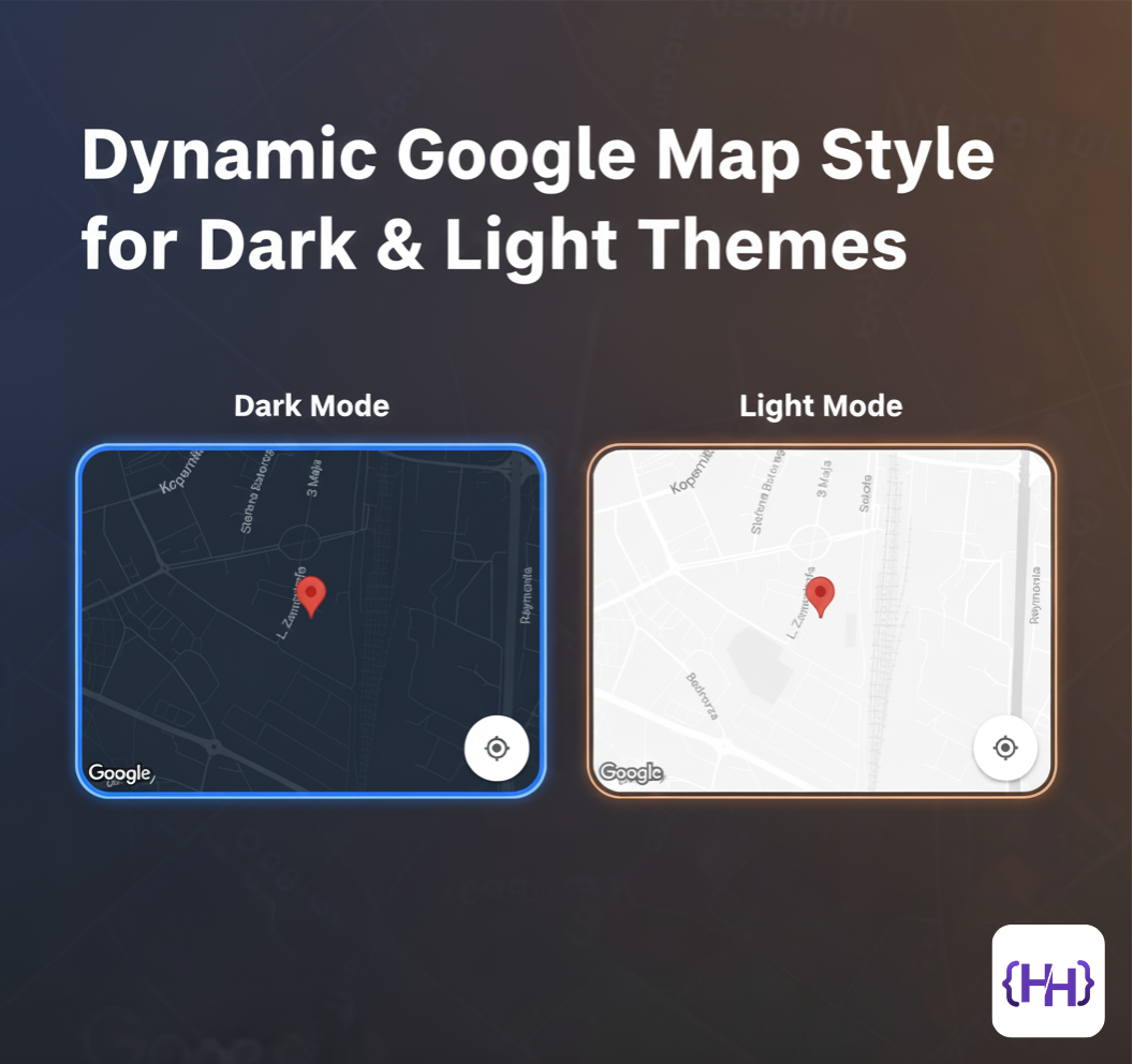Google Map Style for Light & Dark Themes | Flutter | Dev Genius