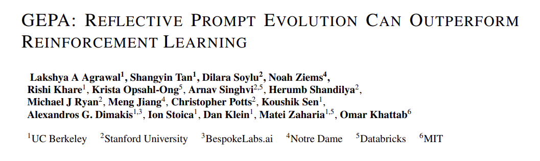 New Research: Reflective Prompt Evolution Can Outperform RL | by ...