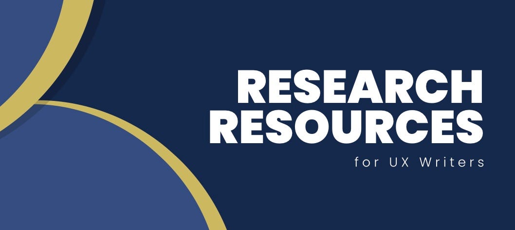 Best Research Resources for UX Writers | by Autumn Kotsiuba | Medium
