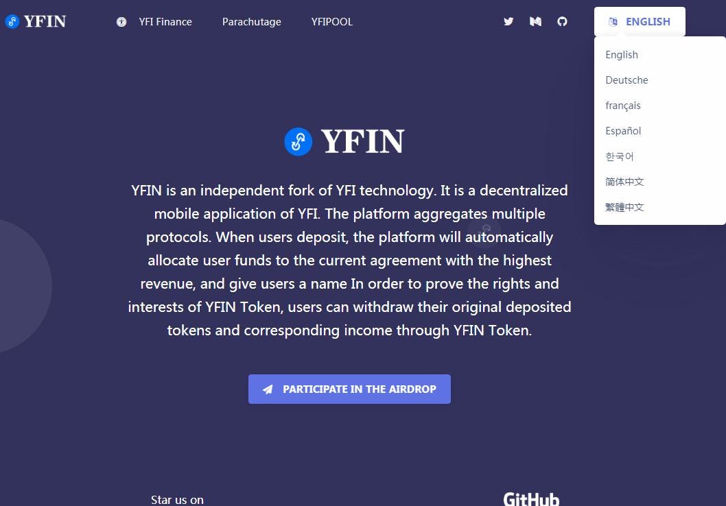 After YFII forks, YFI mobile app YFIN will be airdropped and donated ...