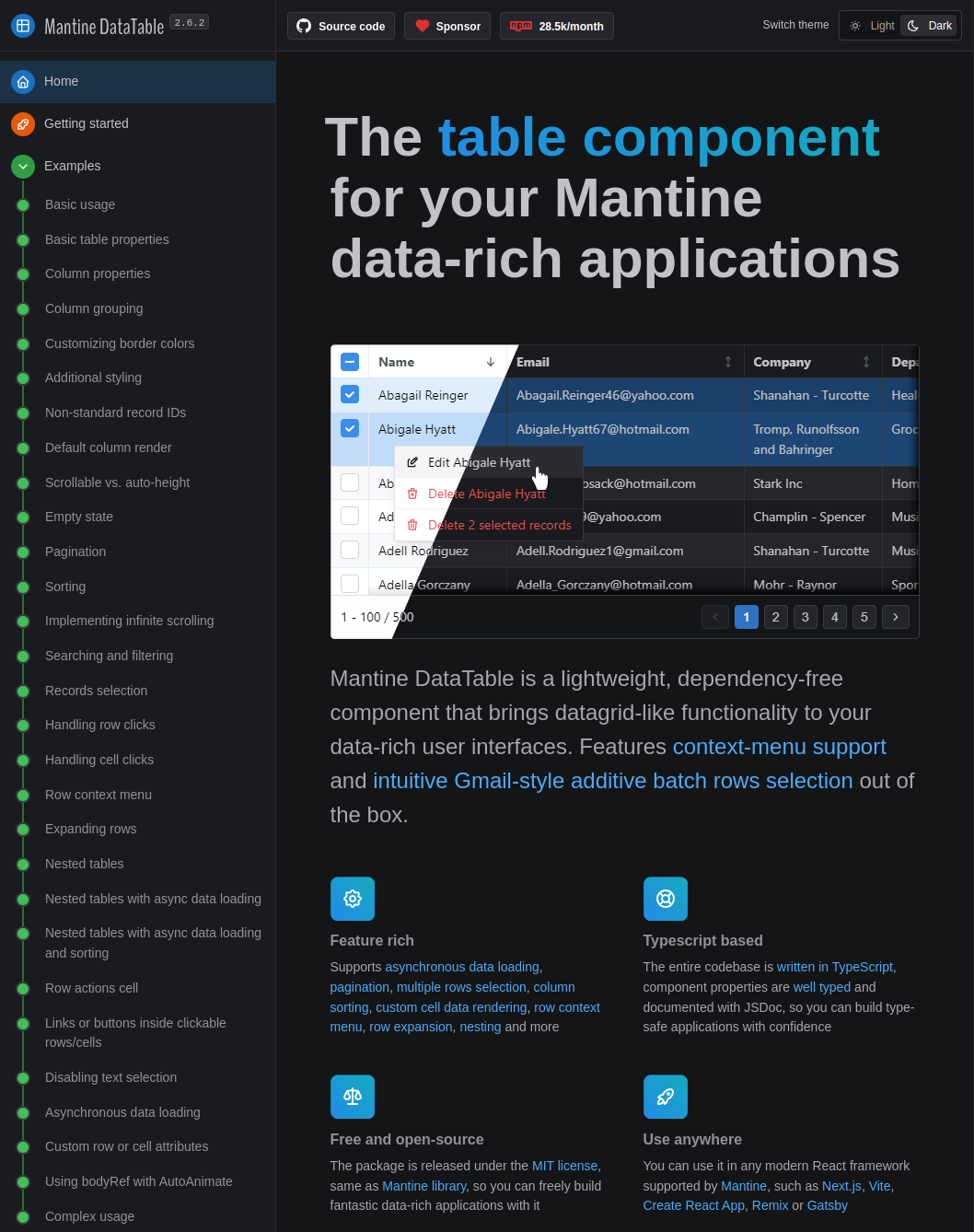 Looking forward to adding Algolia’s DOCSEARCH to Mantine DataTable | by Ionut-Cristian Florescu ...