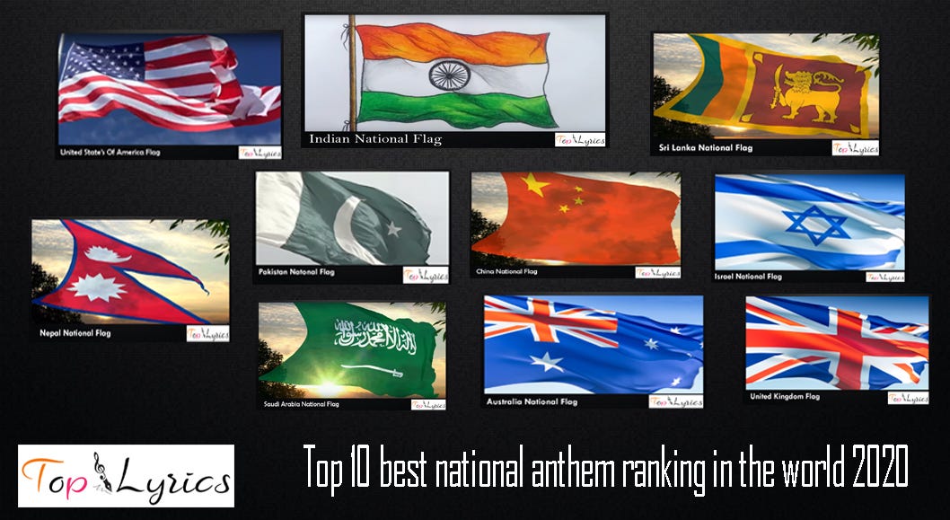 Top 10 best national anthem ranking in the world 2020, National Anthem ...