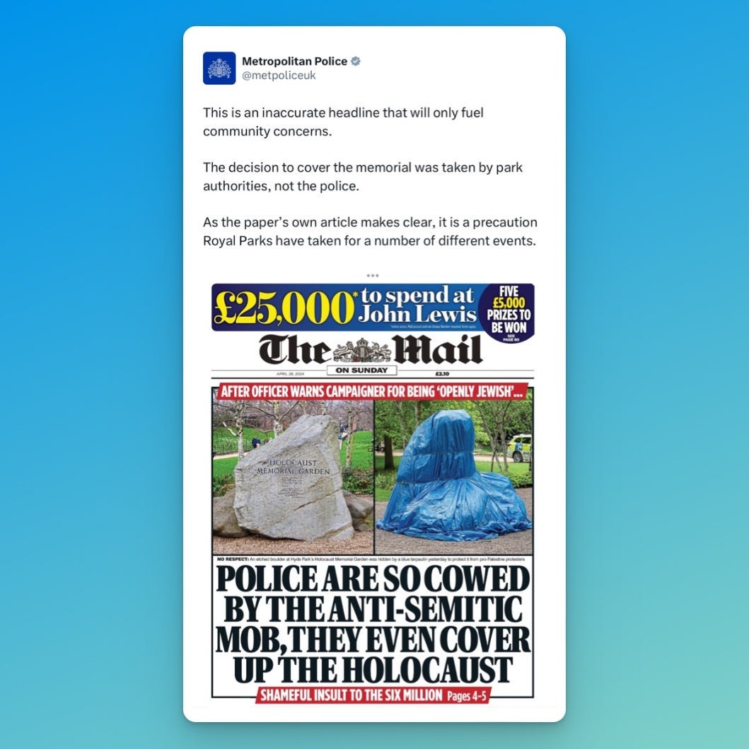 Stop Buying Hate. It’s not the Met Police’s… | by Jim Morrison 💛 | Medium