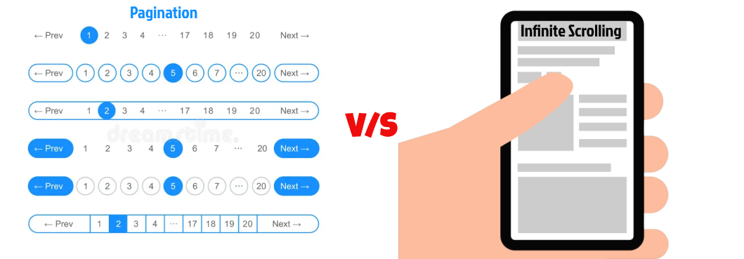 Pagination vs. Infinite Scrolling: The Ultimate Showdown for SaaS Table Design*** | by Anjali ...