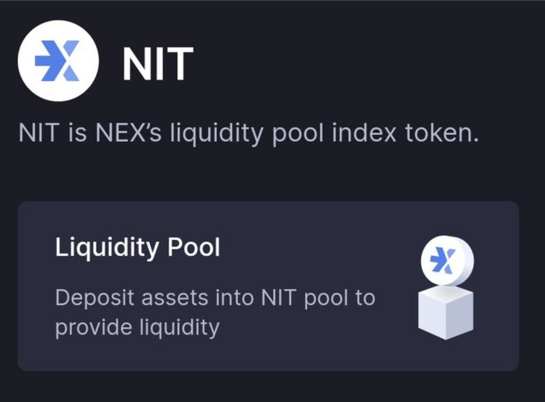 NEX | What is NIT. So, NIT is NEX’s liquidity pool index… | by ...