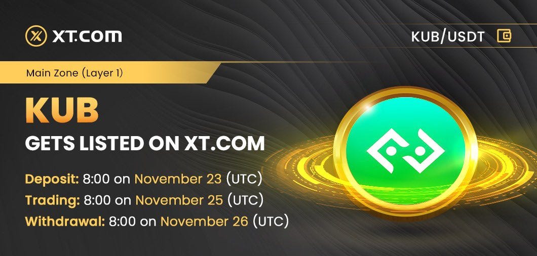 XT.COM Announcement on Launching KUB(Bitkub Token) | by XT.com | Medium