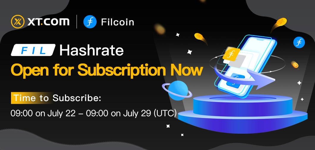 XT Will Launch “FIL Hashrate” Subscription - XT Exchange - Medium