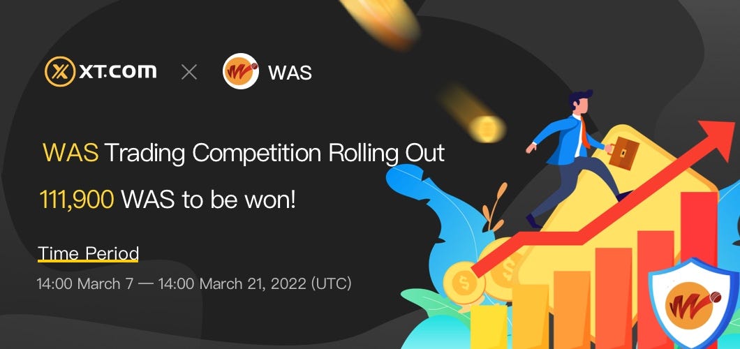 WAS Trading Competition Rolling Out 111,900 WAS to be won! | by XT.com ...