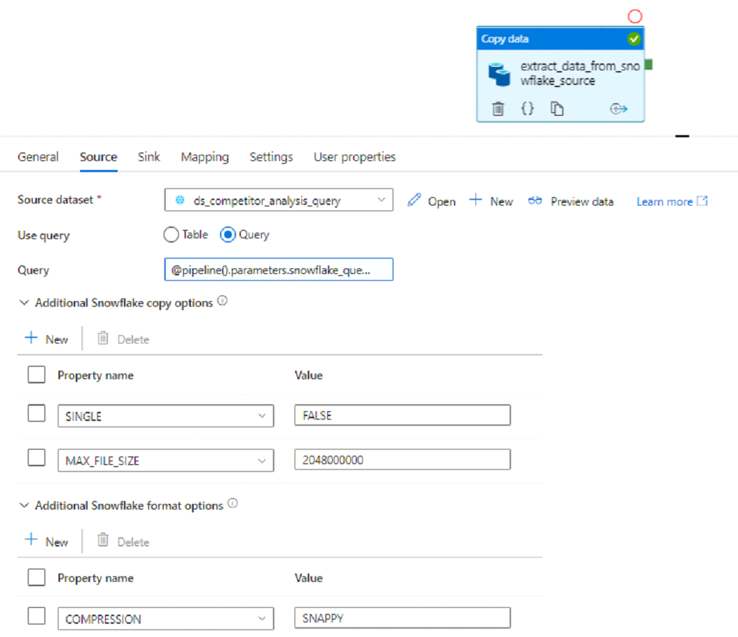 Importing Snowflake Data via Azure Data Factory into Azure Data Lake ...