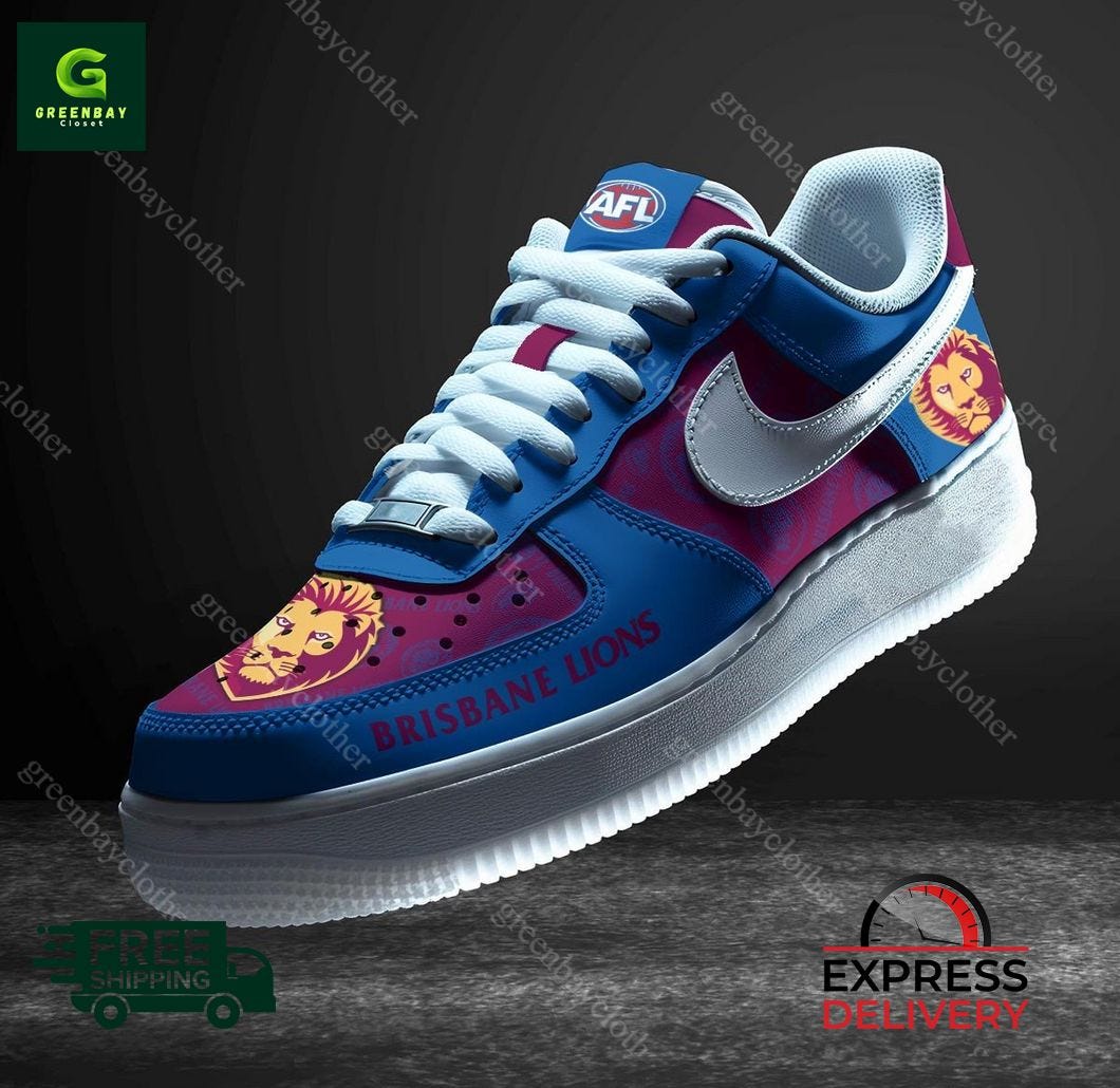 Brisbane Lions AFL Air Force 1 Sneaker: Show Your Team Spirit in Style ...