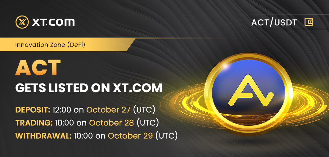XT.COM Announcement on Launching ACT (Acet Token) | by XT.com | Medium