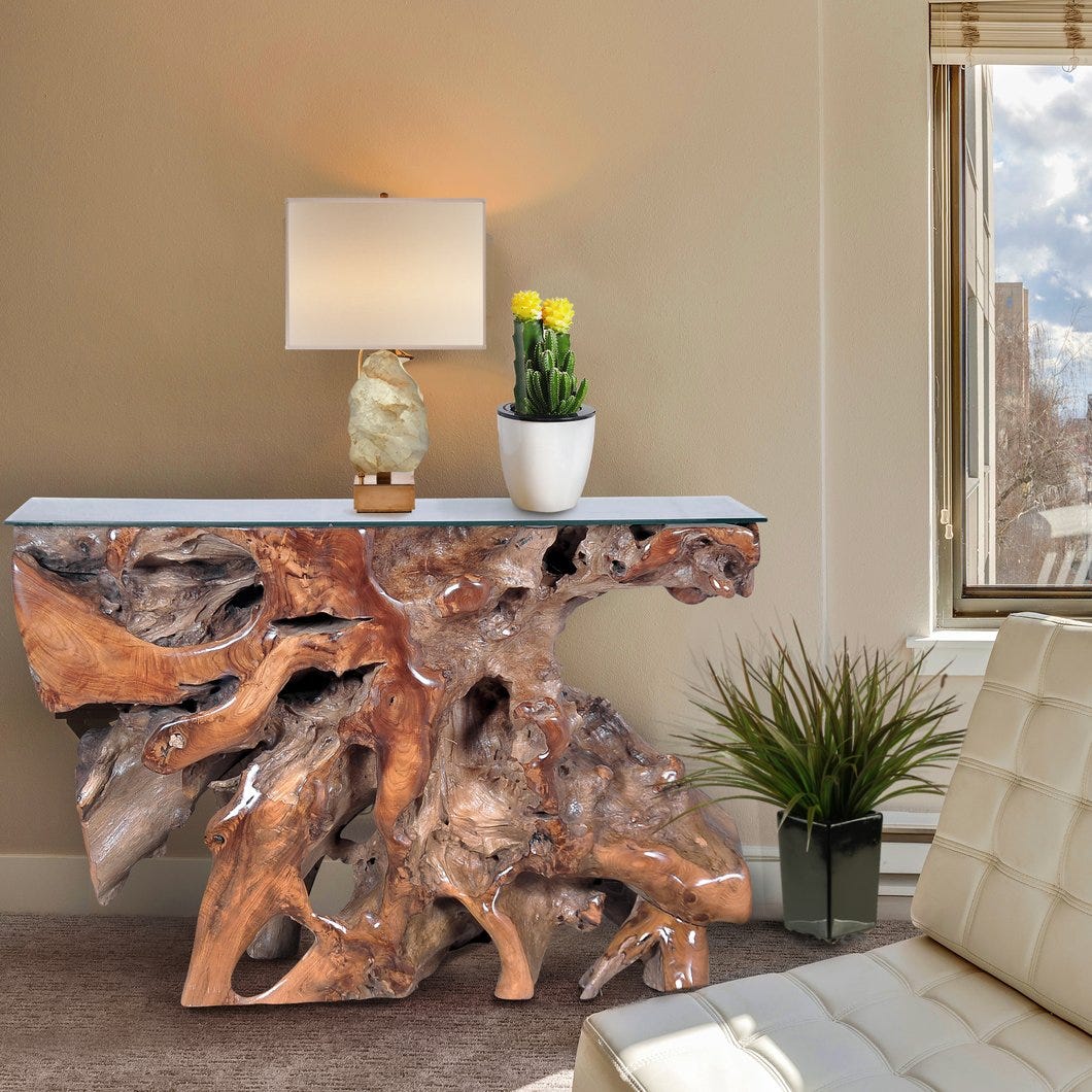 Teak Root Ball Coffee Table| Outdoor Furniture Accessories | Chic Teak ...