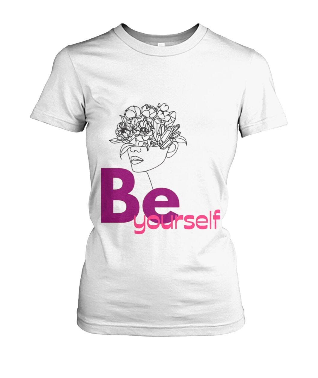 Embrace your uniqueness with this captivating shirt. The phrase 'Be Yourself' speaks volumes ...
