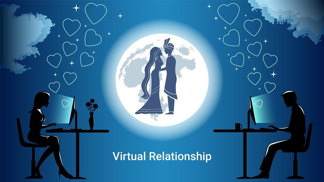 Virtual Relationship. Beneath the noise of the city, the… | by Mr ...