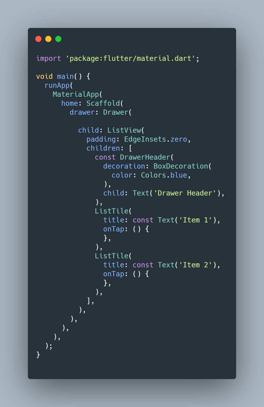 Flutter Widget Lexikon — Drawer. Widgets erklärt: Drawer | by Ozan ...