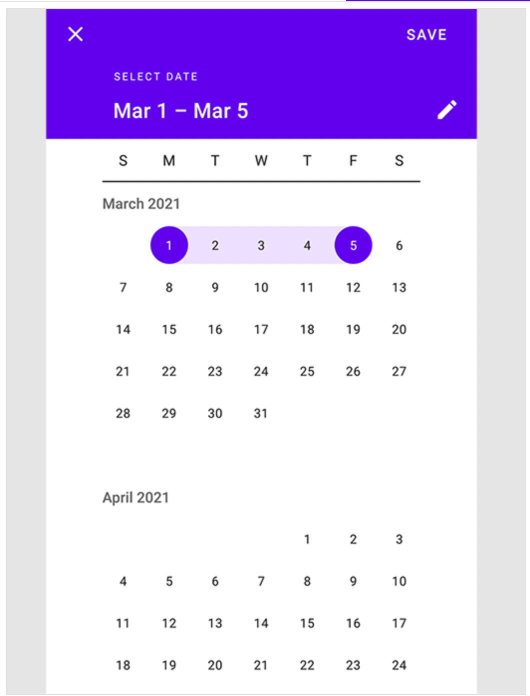 Material Date Range Picker In Android And How To Work With The Selected Date By Jamal Mahamoud