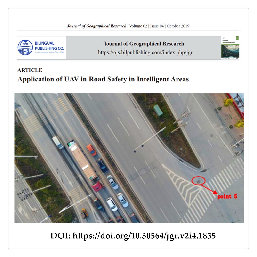 Application of UAV in Road Safety in Intelligent Areas | by Bilingual ...