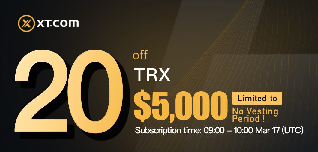 XT.COM Will Launch “TRX Subscription” | by XT Exchange | Medium