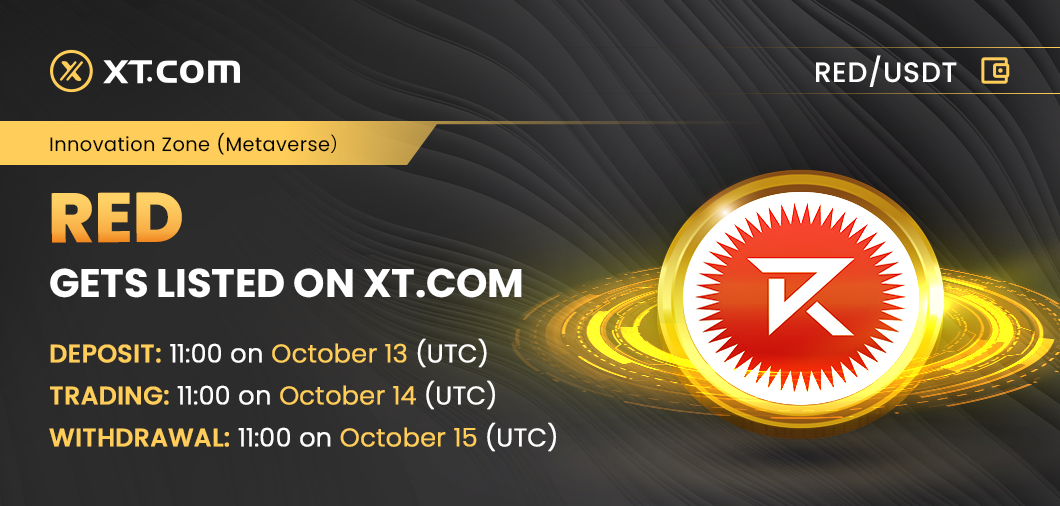 XT.COM Announcement on Launching RED (RED TOKEN) | by XT Exchange | Medium