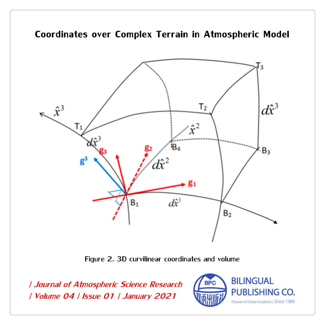 Coordinates Over Complex Terrain In Atmospheric Model Bilingual Publishing Group Medium