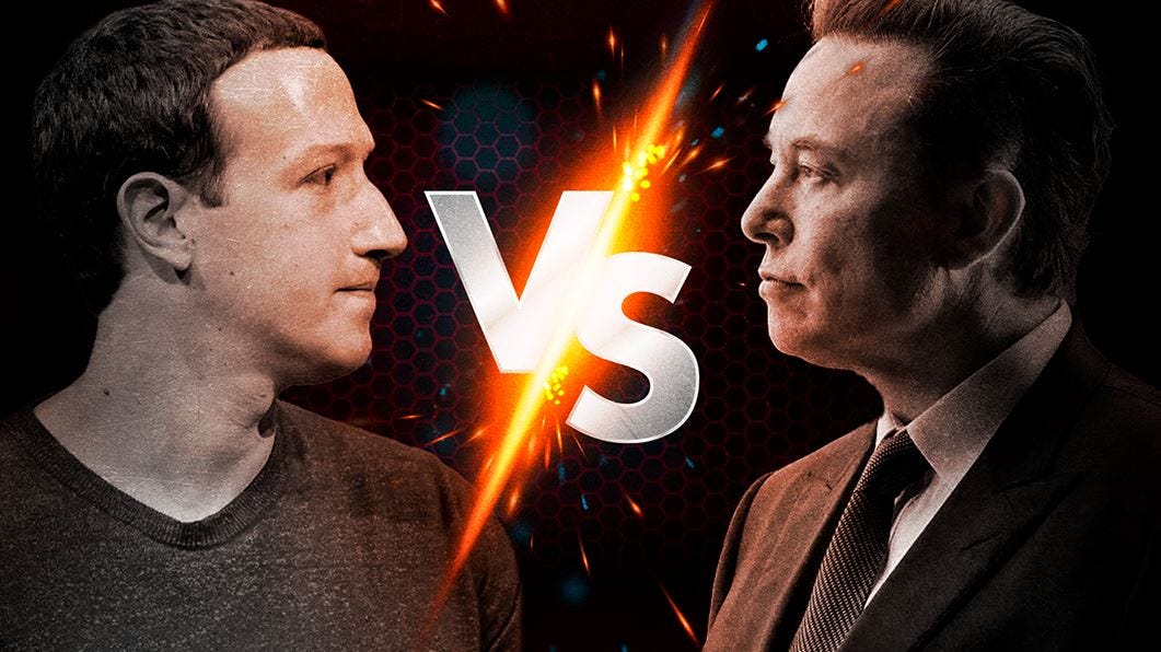 Elon Musk vs. Mark Zuckerberg: Strength vs. Wealth in the Wrestling ...
