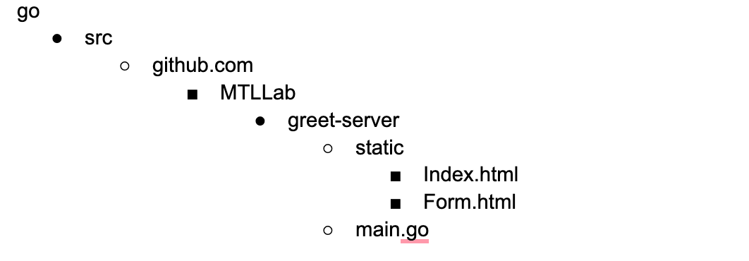 Golang learning project — A greet web server | by BIG Q | Medium