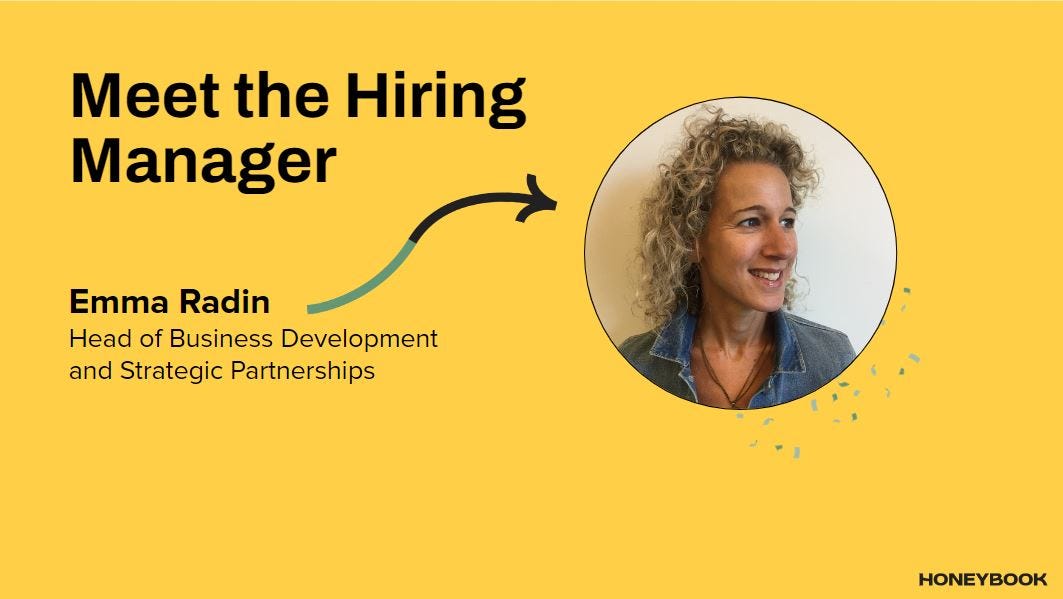 #MeetTheHiringManager - Emma Radin | by We Are HoneyBook | We Are ...
