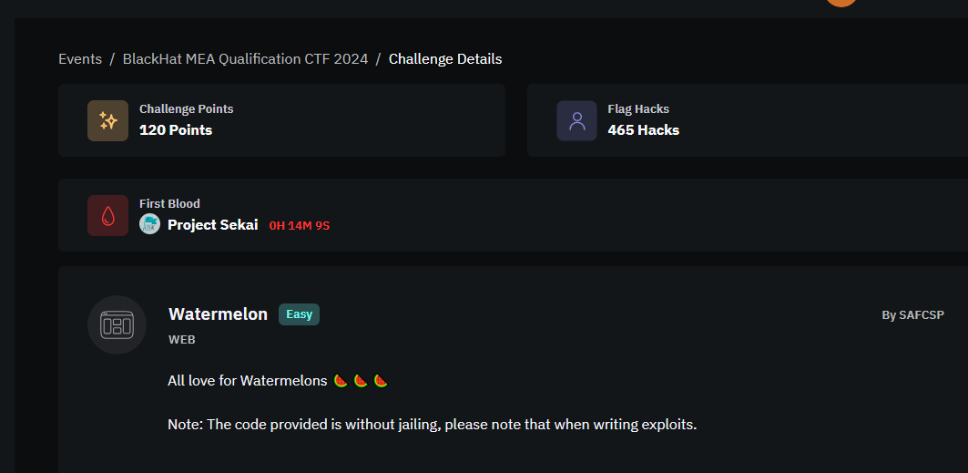 Writeup BlackHat MEA Qualification CTF 2024 [Watermelon] | by Faleekh ...