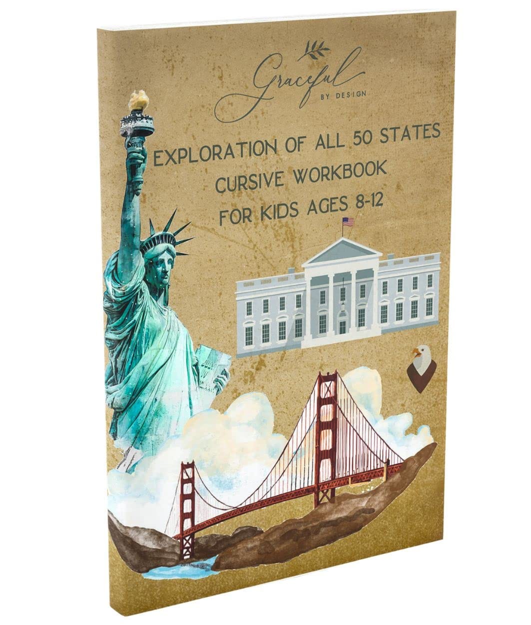 [EPUB[BEST]} Exploration of All 50 States Cursive Workbook for Kids 8 ...